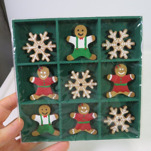 Hand Crafted | Holiday | Gingerbread Snowflake Tic Tac Toe Game | Poshmark